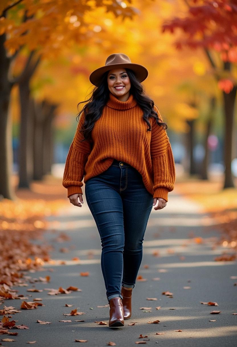 Cozy Plus Size Outfit Autumn Trends - The Chic Tribe