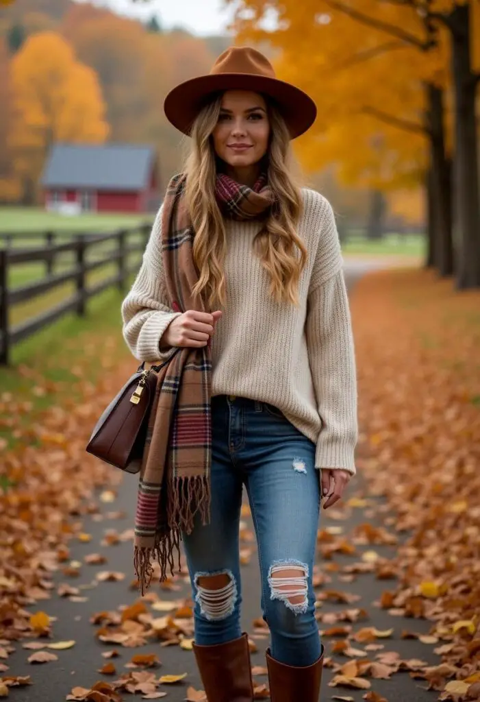 Cozy Country Fall Outfit Ideas - The Chic Tribe