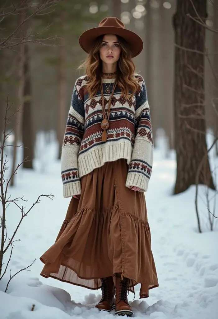 Boho Winter Outfit Ideas To Inspire - The Chic Tribe