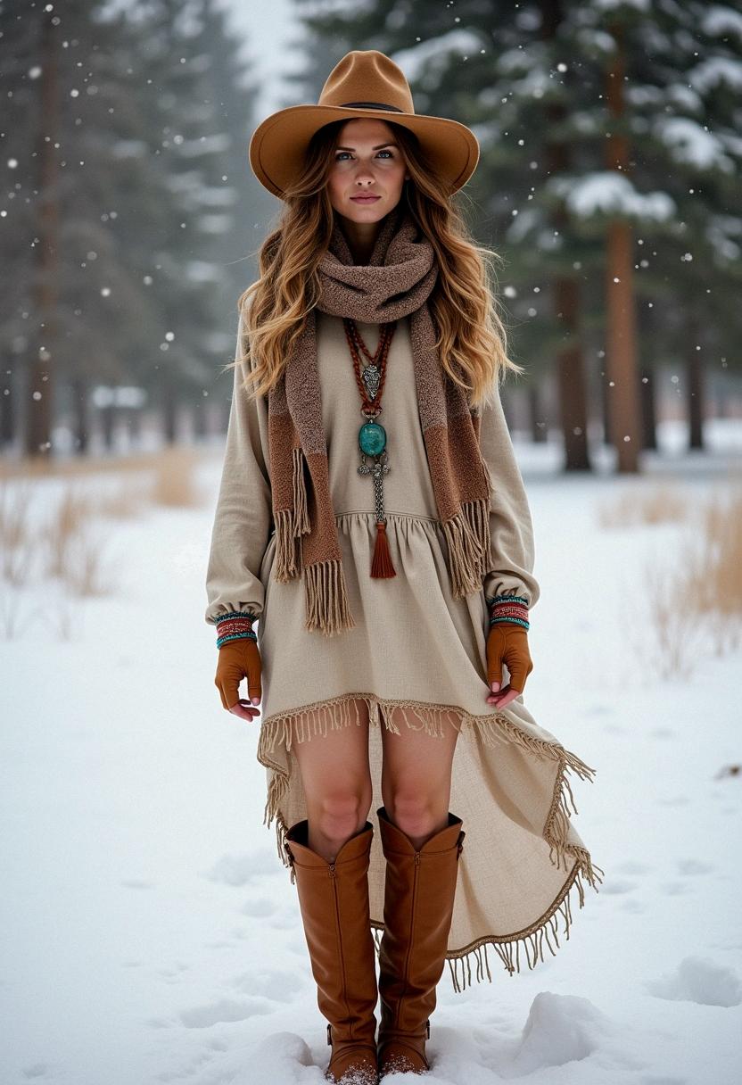 Boho Winter Outfit Ideas To Inspire - The Chic Tribe