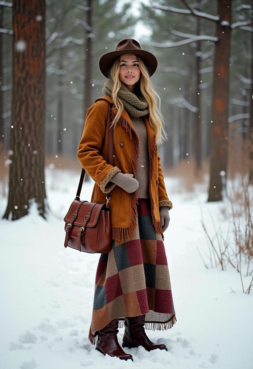 Boho Winter Outfit Ideas To Inspire - The Chic Tribe