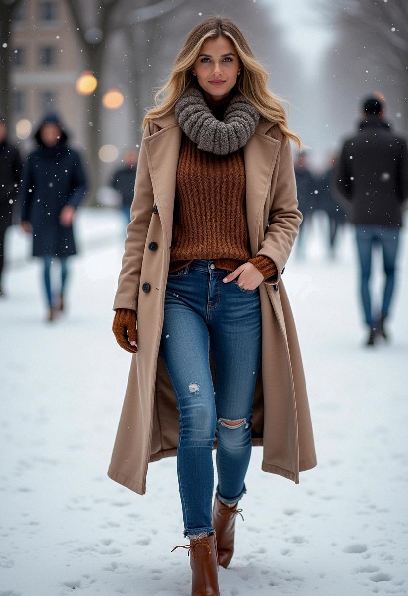 Cozy Winter Outfit With Jeans Tips - The Chic Tribe