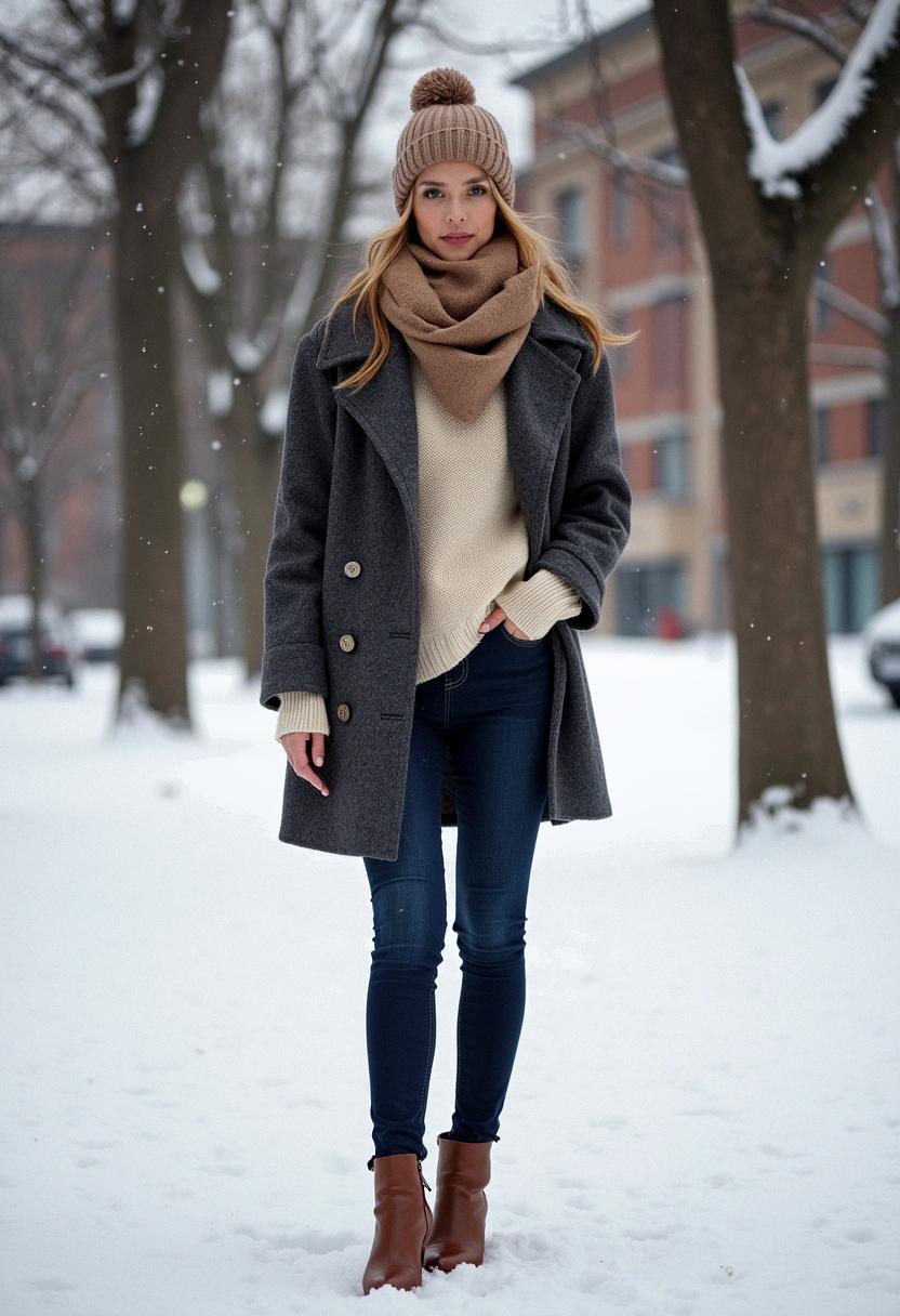 Cozy Winter Outfit With Jeans Tips - The Chic Tribe
