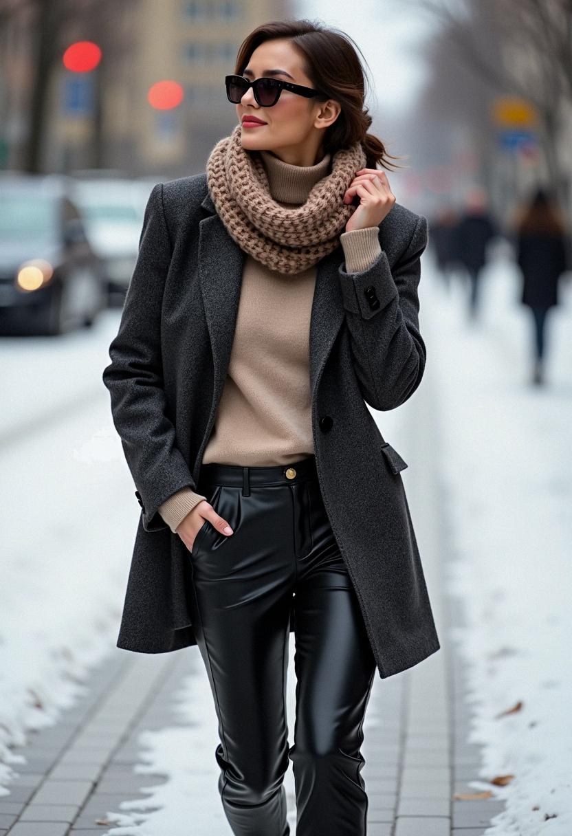 Cozy Winter Outfit Layered Style - The Chic Tribe