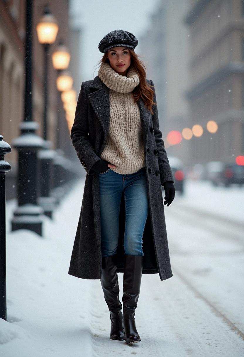Cozy Winter Outfit Layered Style - The Chic Tribe