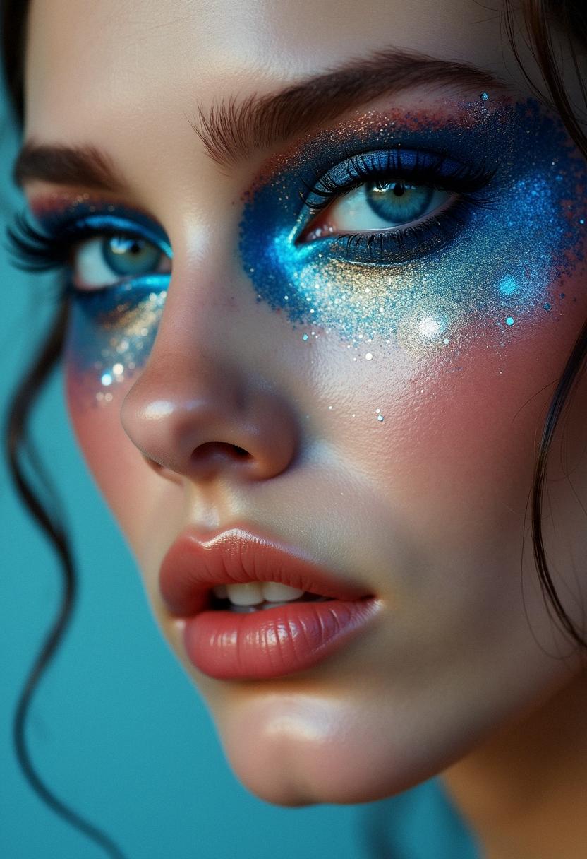 Bold Alt Makeup For Blue Eyes - The Chic Tribe