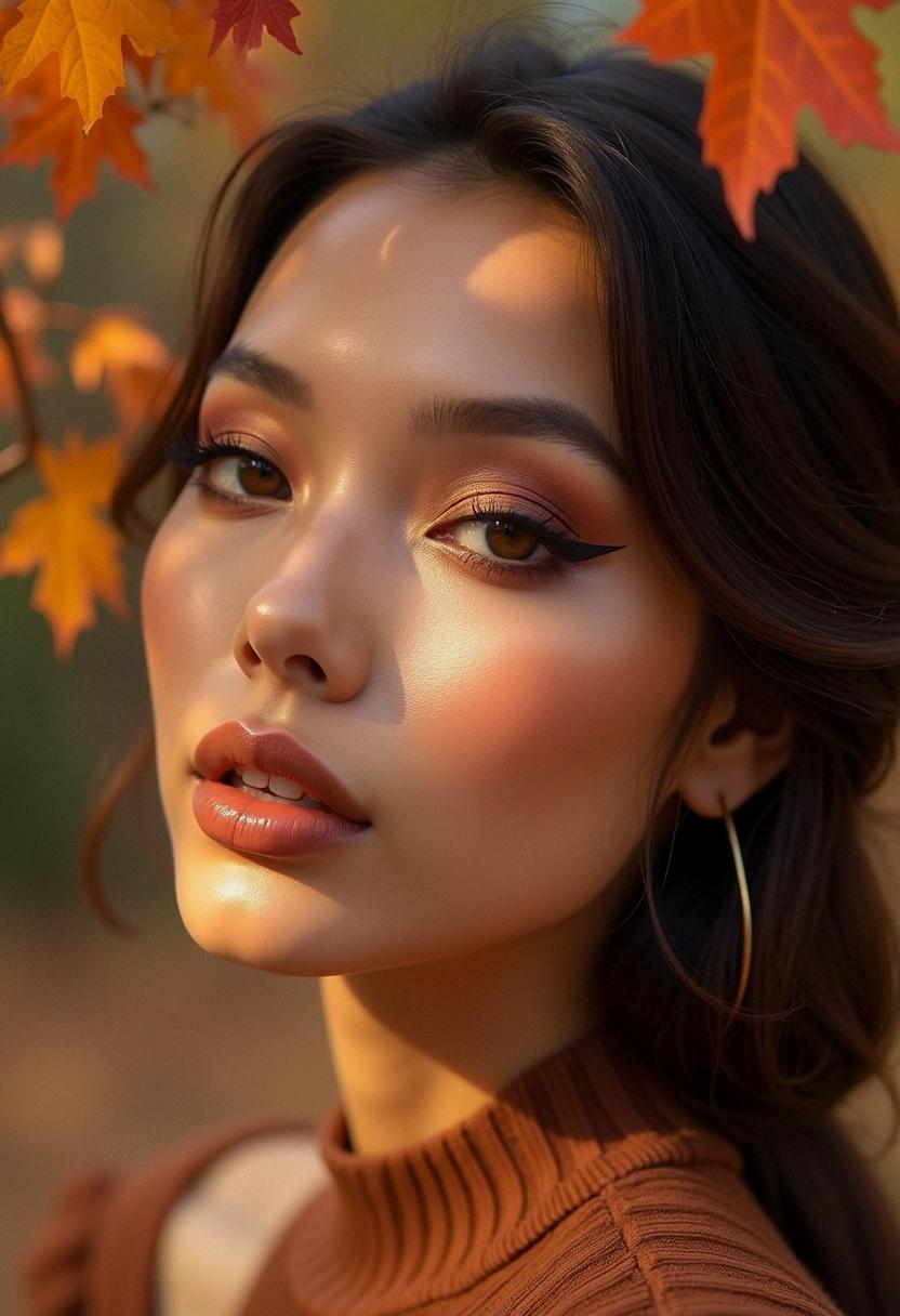 Autumn Makeup Aesthetic Brown Essentials - The Chic Tribe