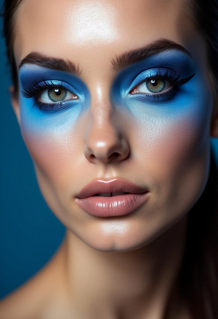 Bold Blue Makeup Inspiration Ideas - The Chic Tribe