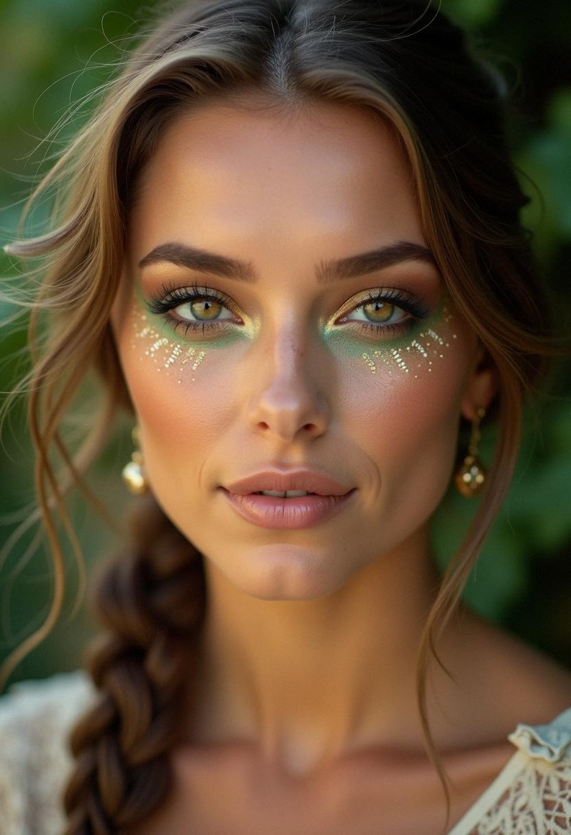 Boho Makeup Hazel Eyes Tips - The Chic Tribe