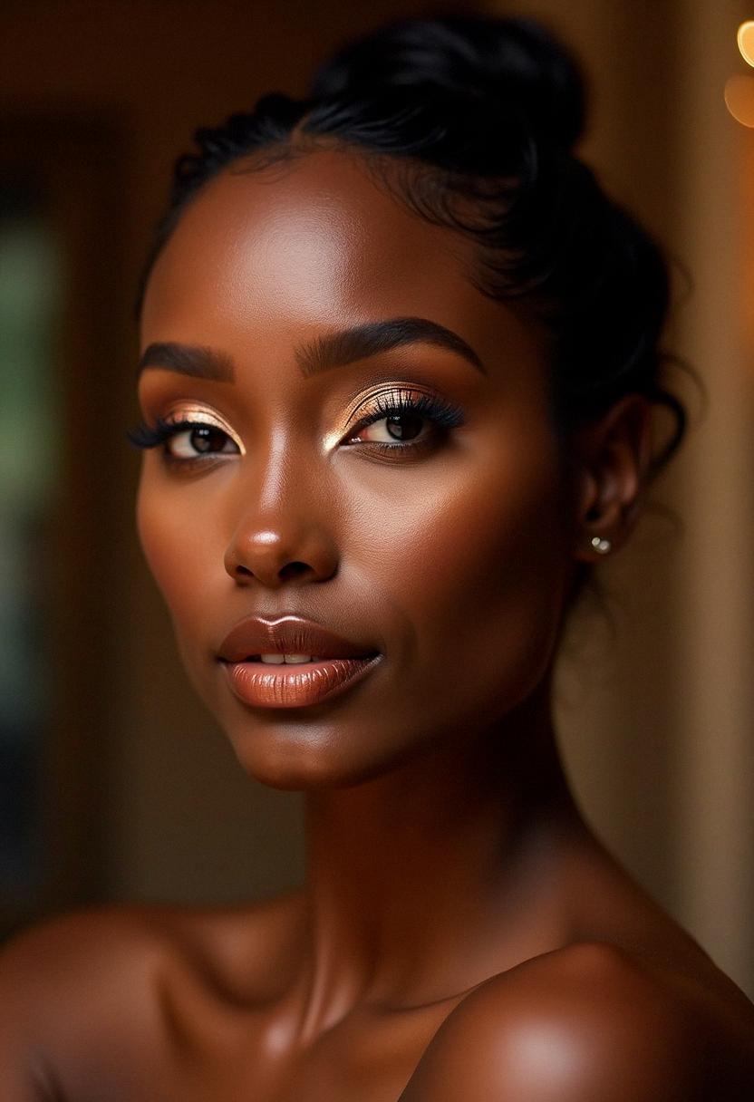 Flawless Bronze Makeup Dark Skin Guide - The Chic Tribe