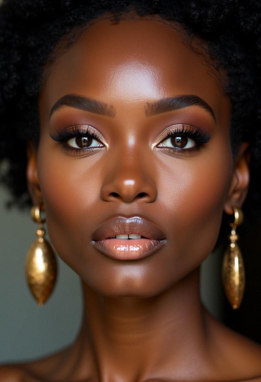 Natural Glam Makeup Dark Skin Tips - The Chic Tribe
